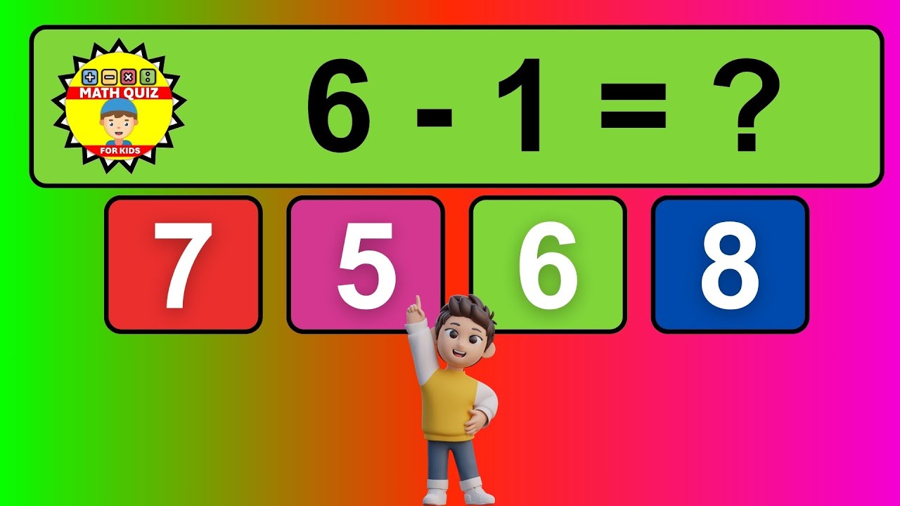 🔢 20 Fun Subtraction Challenges for Kids – Can You Solve Them? 🎉 - YouTube