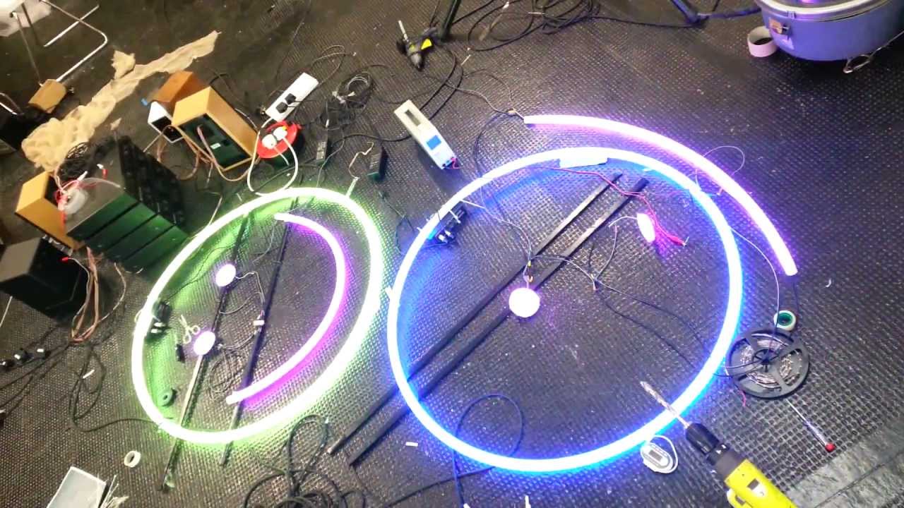 DMX controlled smiley faces - YouTube