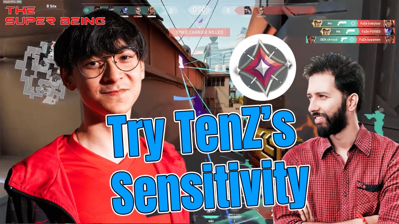 TenZ's Sensitivity in Valorant | Road to Diamond | VCT Gameplay? - YouTube