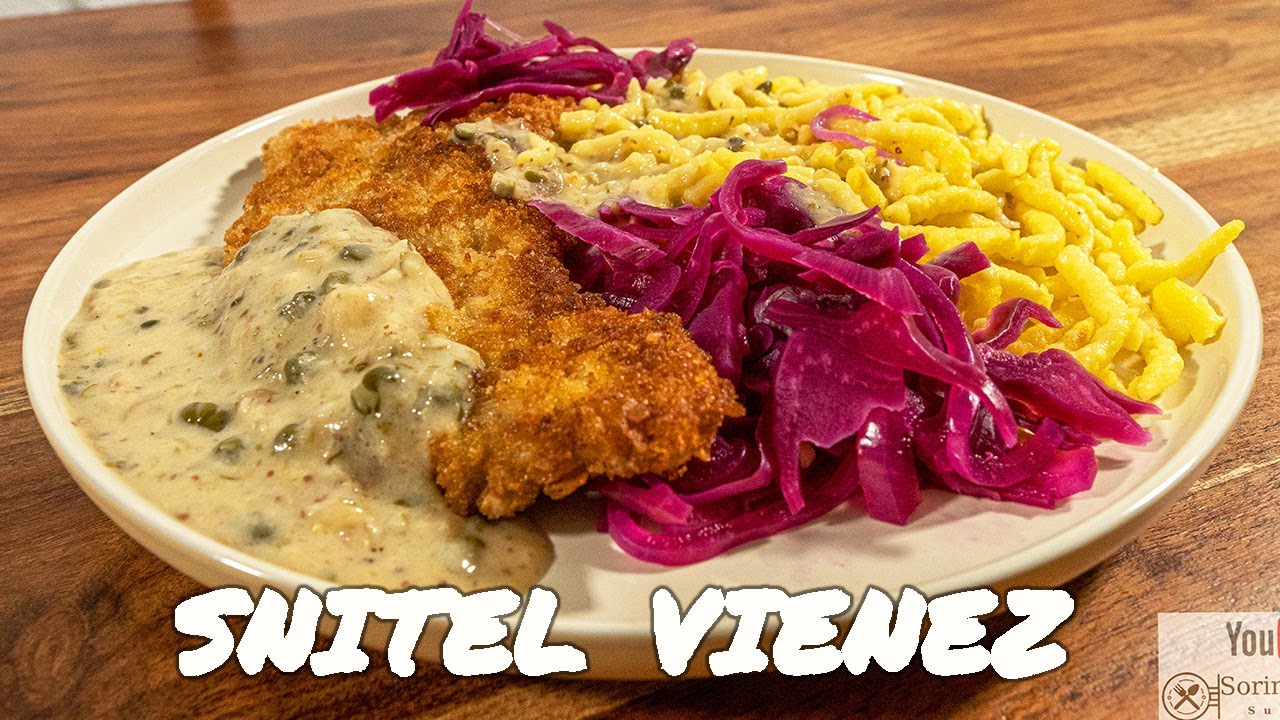 Snitel Vienez din Mușchiuleț de Porc,Sos de Muștar și Spätzle - YouTube