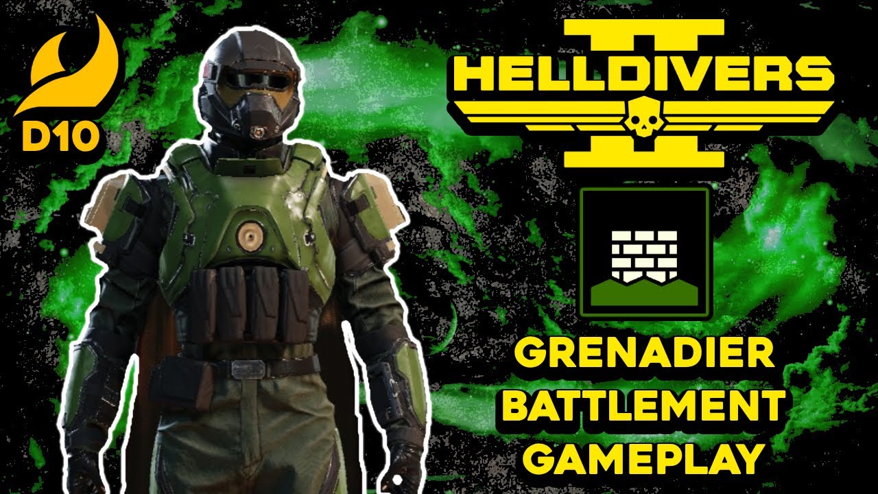 Helldivers 2 - Grenadier Battlement Gets Me First D10 Full Clear - YouTube