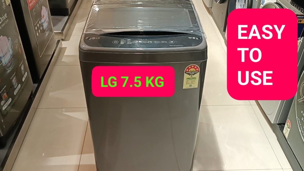 LG WASHING MACHINE FULLY AUTOMATIC DEMO | T75VBMB1Z | HOW TO USE ...