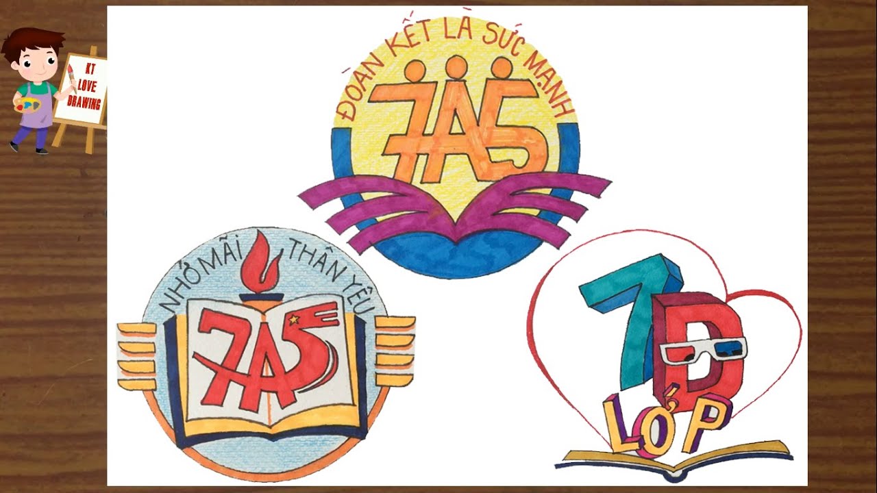 Thiết kế logo dạng chữ | Thiết kế logo lớp học | Cách thiết kế logo tên ...