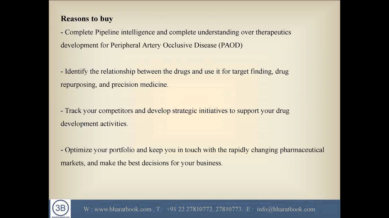 Peripheral Artery Occlusive Disease PAOD Pipeline - YouTube
