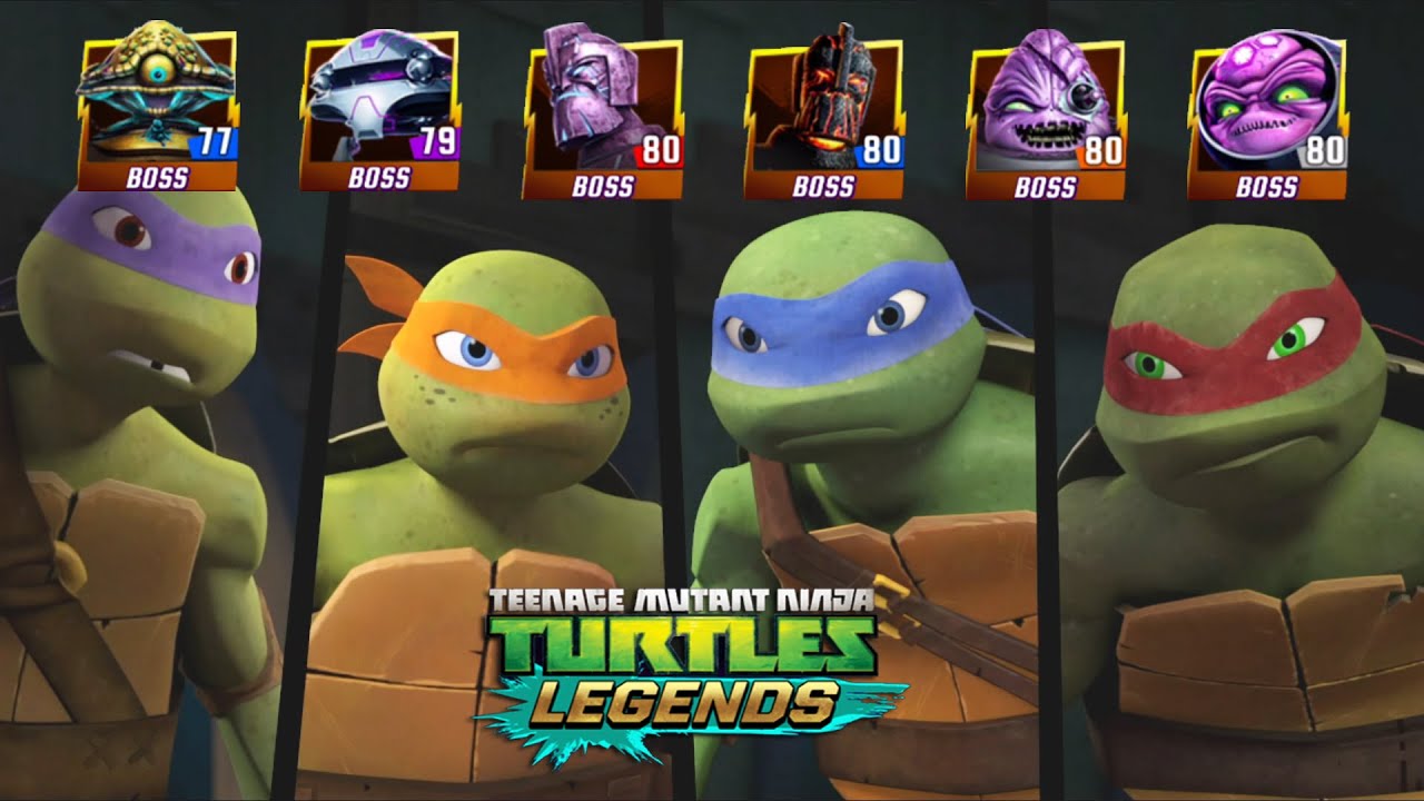 NICK TURTLES VS BIG BOSSES | Teenage Mutant Ninja Turtles Legends - YouTube