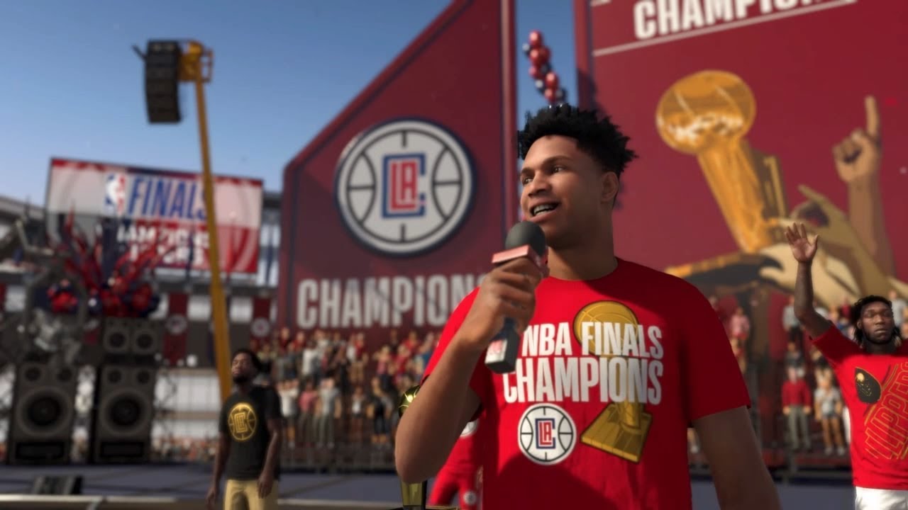 NBA 2K20 MyCareer Championship Parade Cutscene (PS4) - YouTube