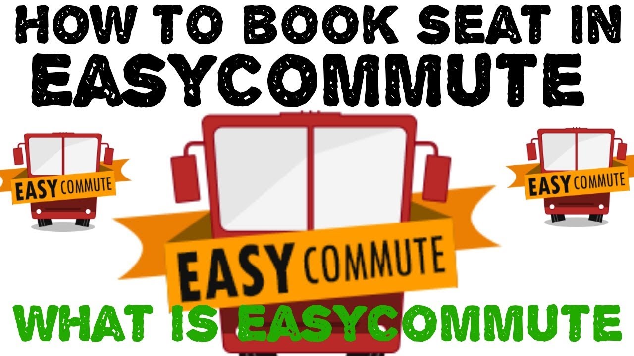 How to book seats in Easy Commute app |what is EasyCommute app ...