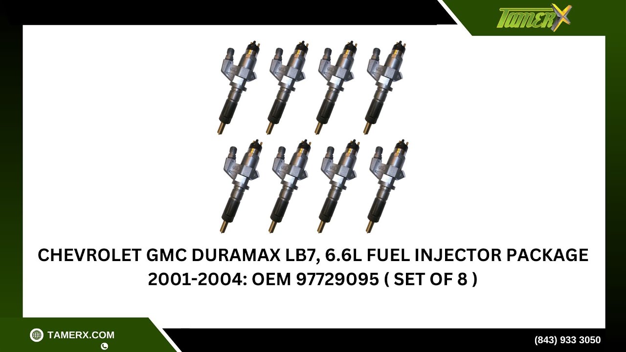 Chevrolet GMC Duramax LB7, 6.6L Fuel Injector Package 2001-2004: OEM ...