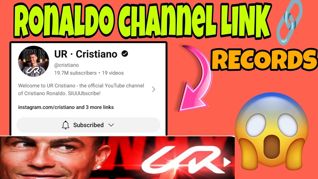 Ronaldo Channel Link 🔗 Ur Cristiano Ronaldo Channel Link Kaise Milega ...