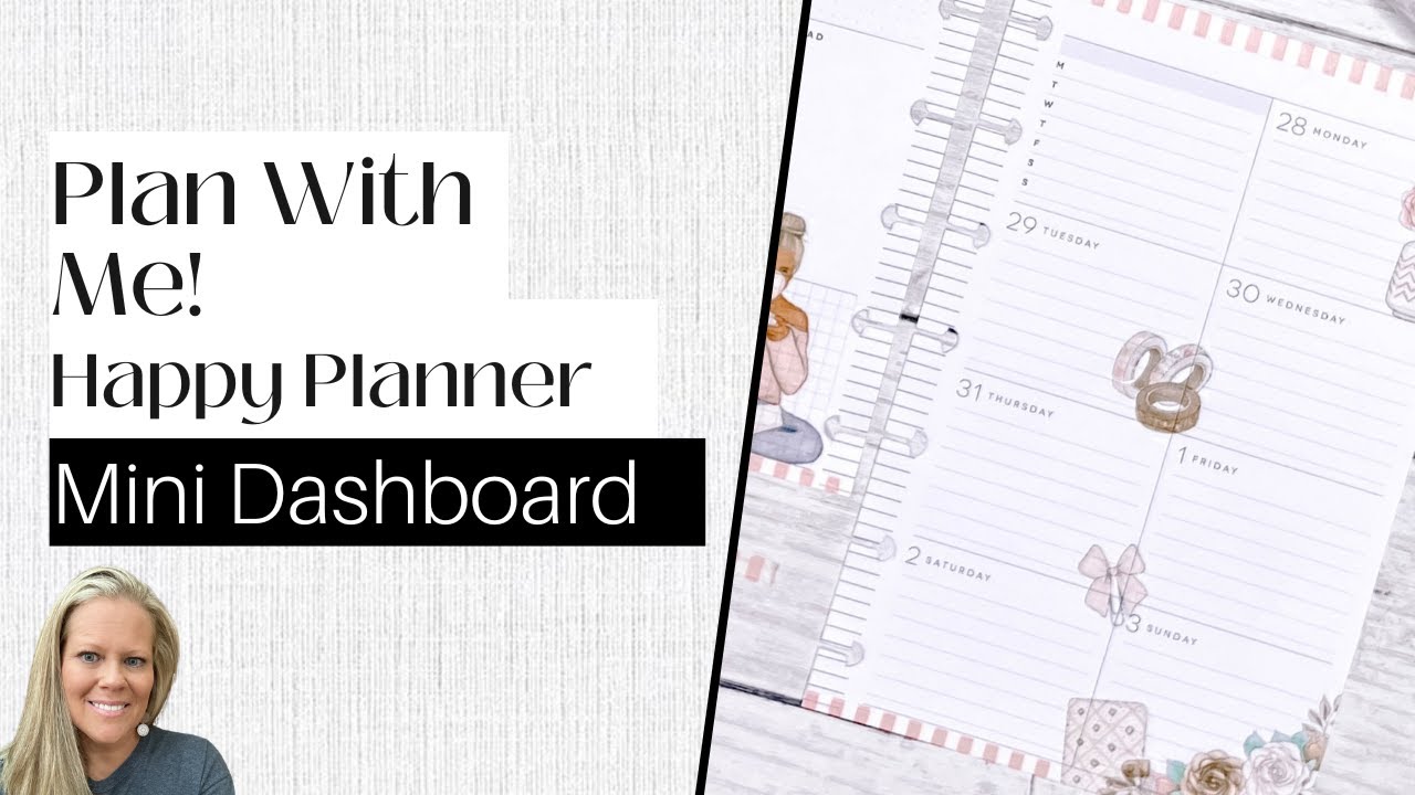 Plan With Me! | Mini Happy Planner Dashboard Layout | August 28, 2023 ...