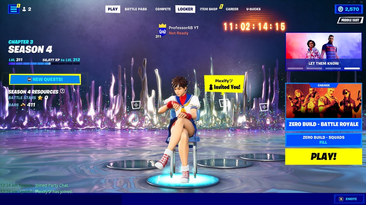 Fortnite Epic Gamer Girl Squad With Mes XO & kevin The Simp - YouTube