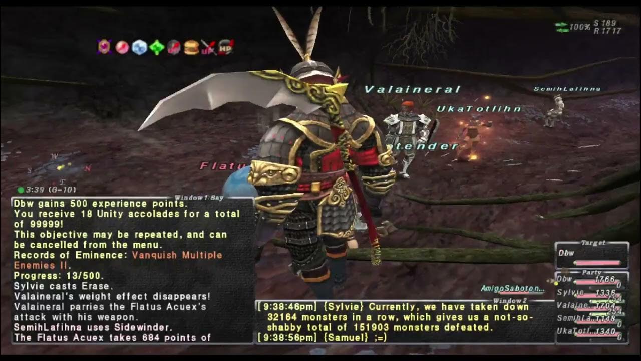 ff11 elvaan beastmaster/samurai lv. 92 retail asura - lvl 92 to 99 - merit after - YouTube
