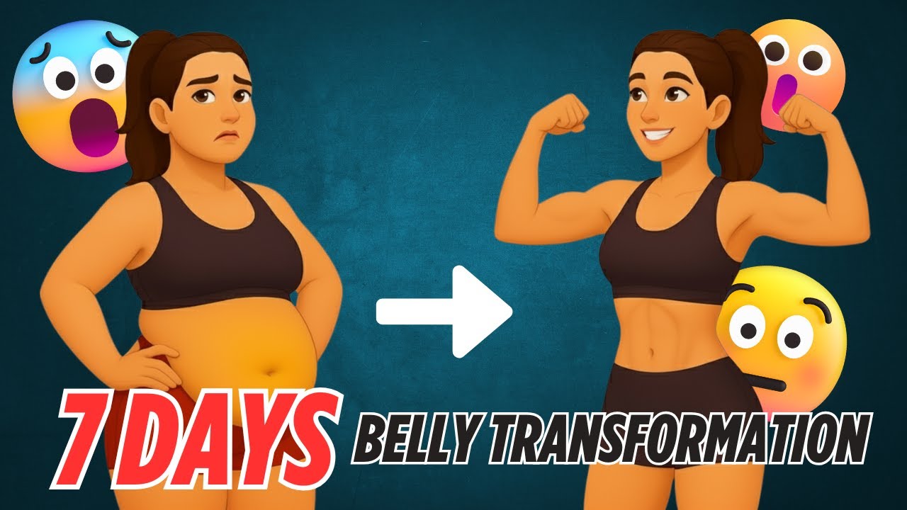 15 MINS 7 DAYS BELLY TRANSFORMATION WORKOUT - YouTube