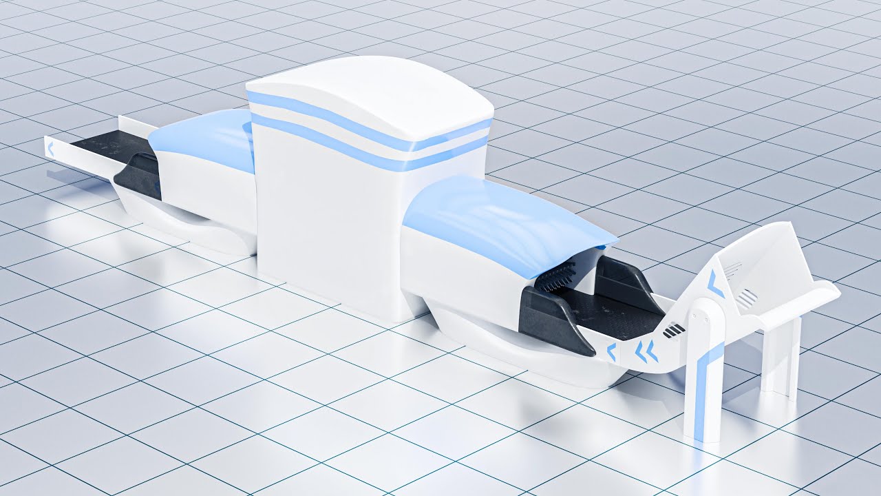 Totally cool and futuristic Industrial-Processing-Machine - YouTube