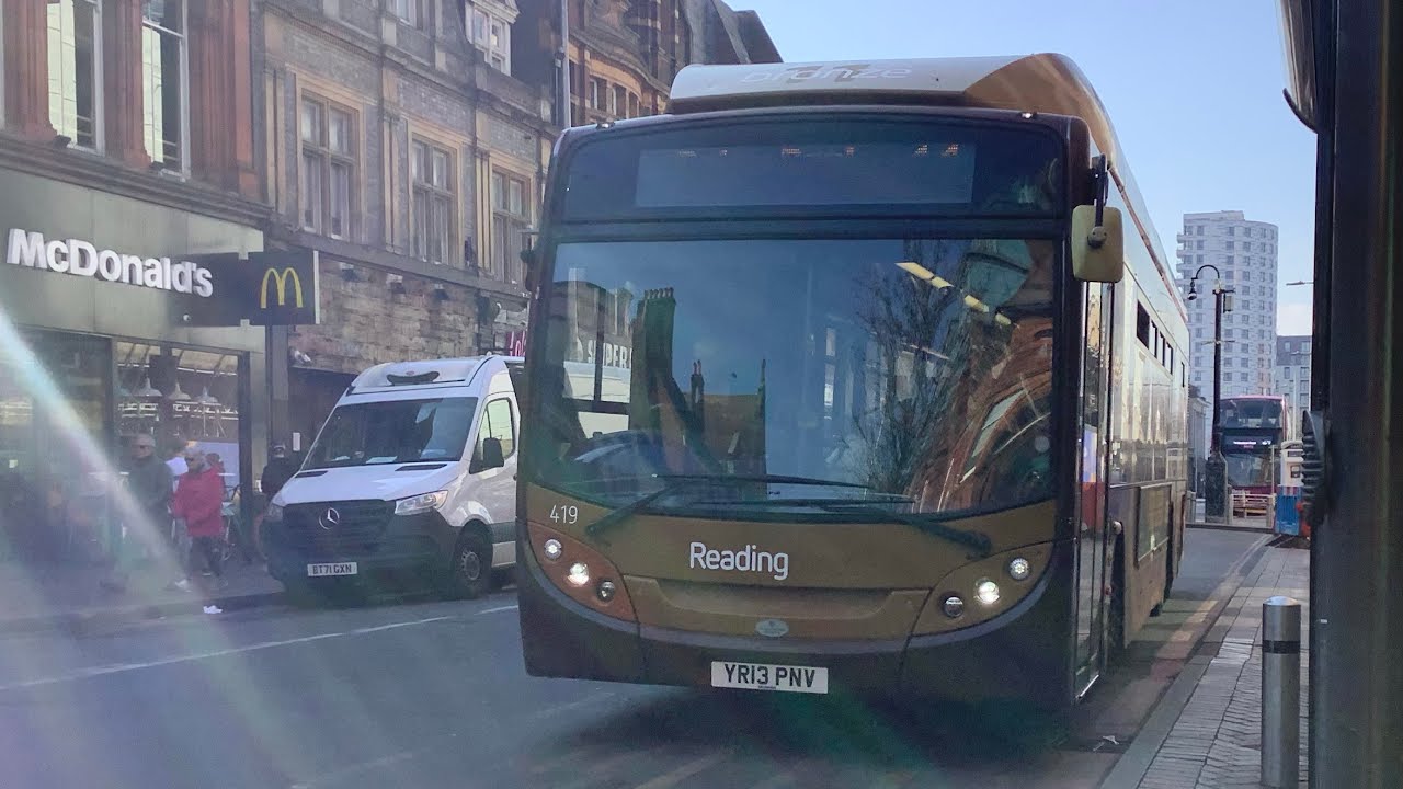 Reading Buses Enviro300 419 (YR13 PNV) On Route 11 To Coley Park - YouTube