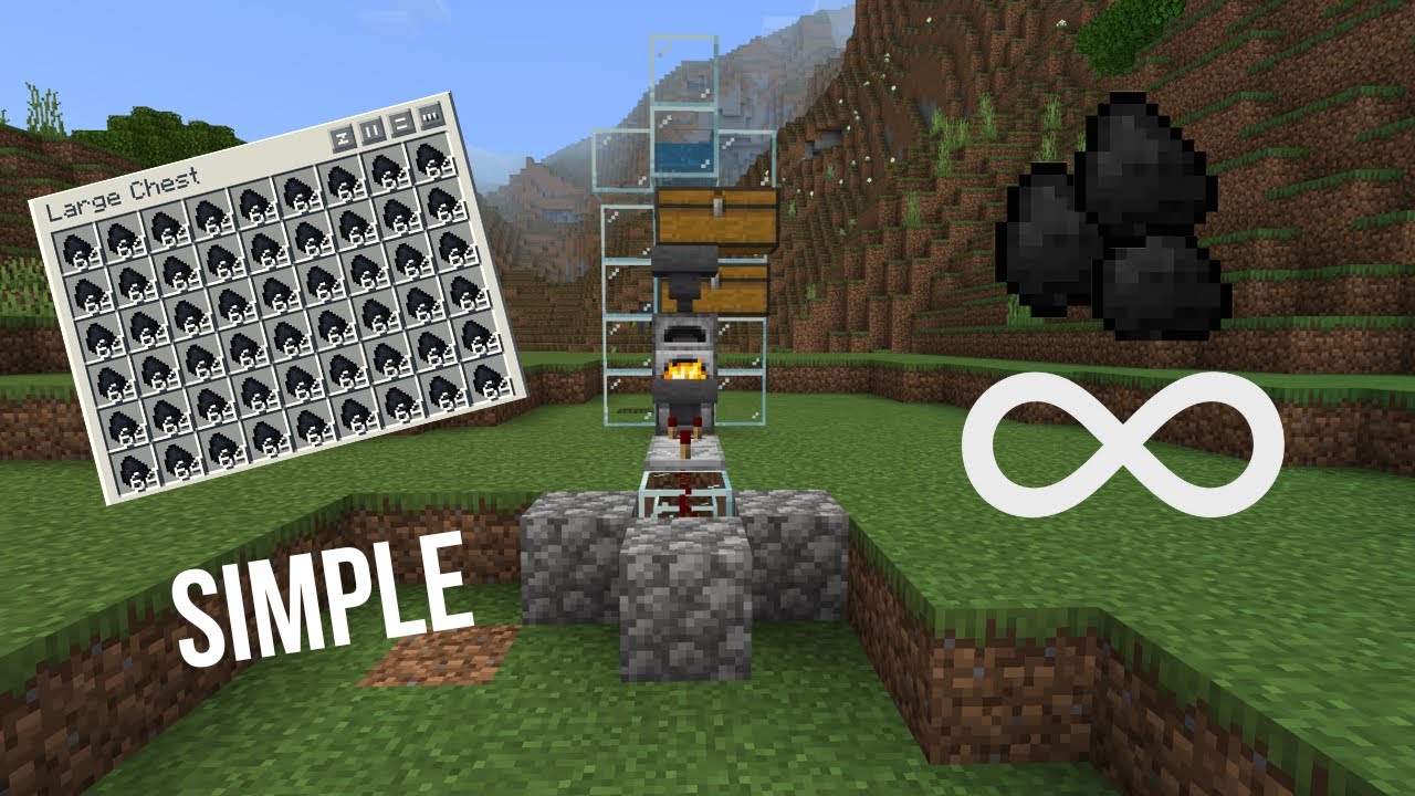 NEW SIMPLE 1.19 COAL FARM TUTORIAL in minecraft Bedrock (MCPE/Xbox/Ps5/PC) - YouTube