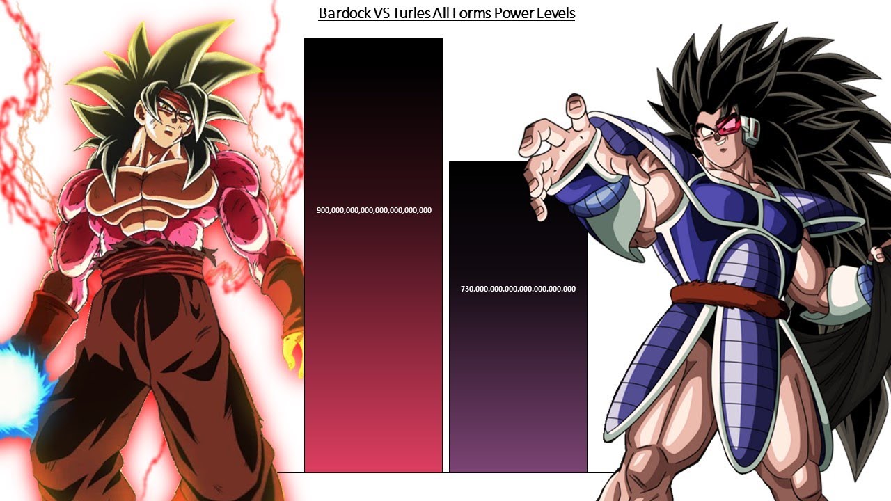 Bardock VS Turles All Forms Power Levels ( Over the Years ) - YouTube