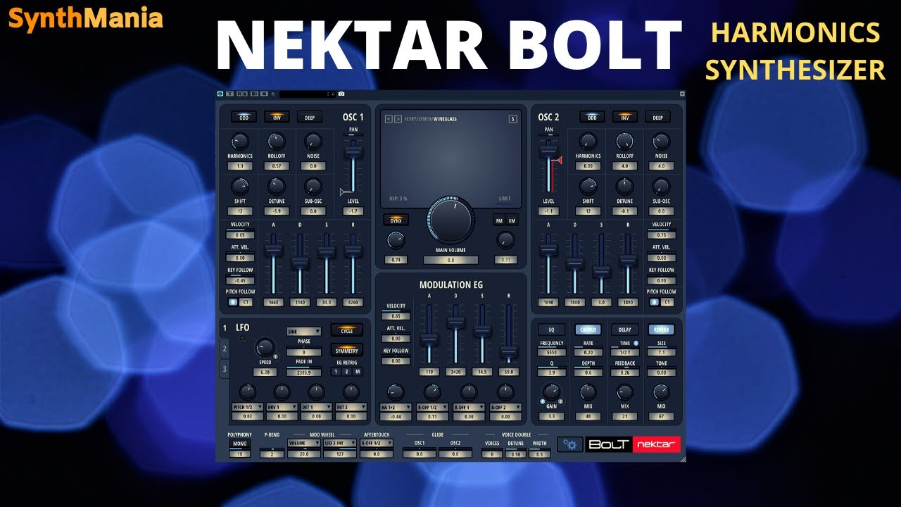 Nektar Bolt harmonics synthesizer review - YouTube