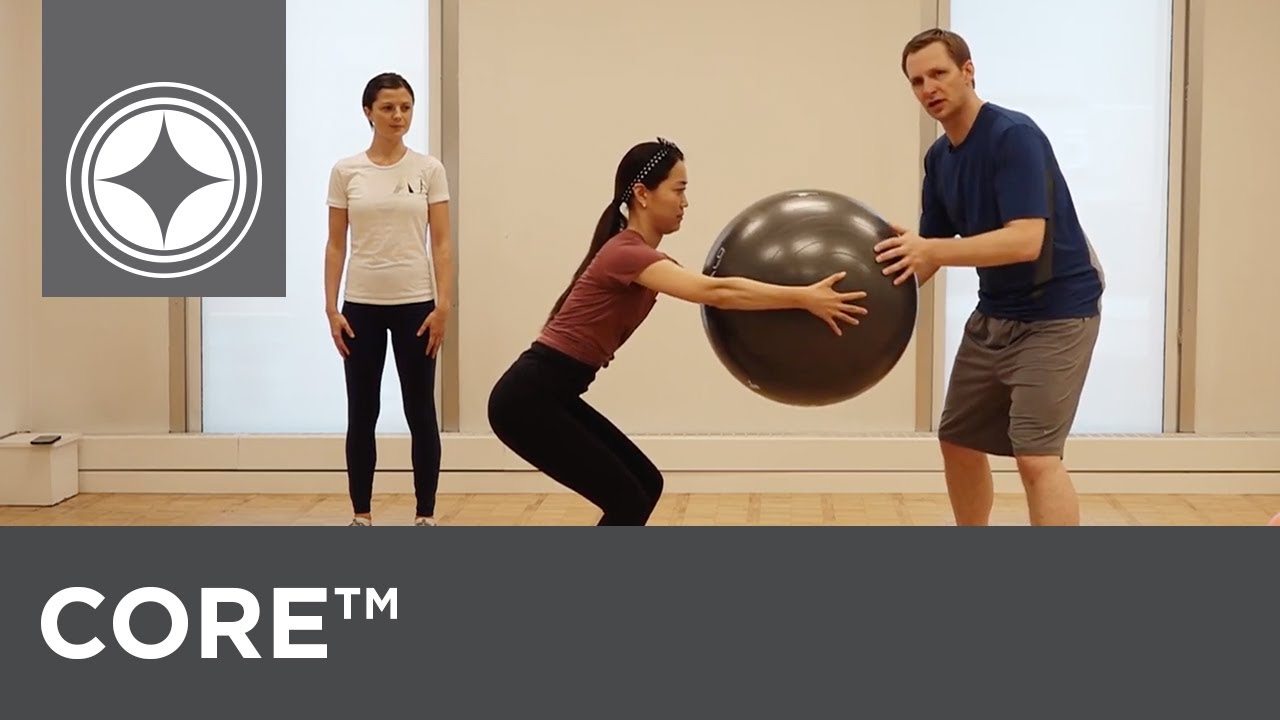 CORE™ for Football Players | Stability Ball™ Posture Freeze Drill - YouTube