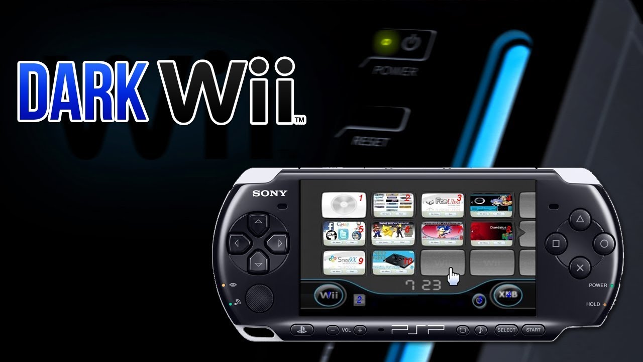 Interfaz de Wii en PSP | DarkWii | luigi2498 - YouTube