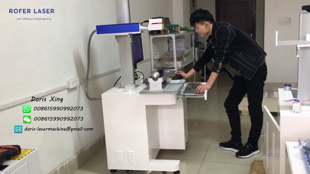 New type rotary system for cups marking | fiber laser marking machine ...