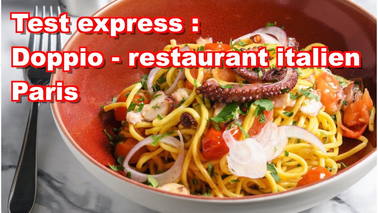 Test du restaurant italien Doppio à Paris - YouTube