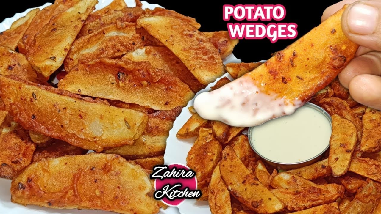 Crispy Potato Wedges Recipe | How to make potato wedges | Zahira ...