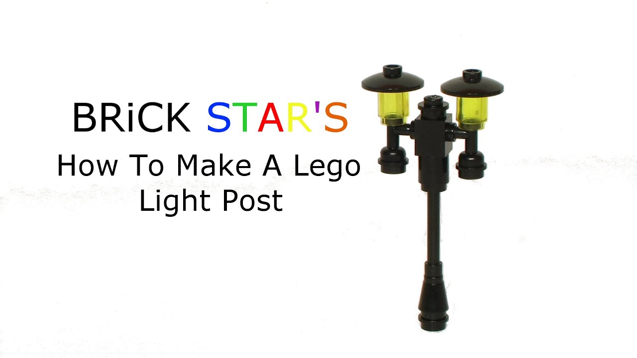 how to make a lego light post - YouTube