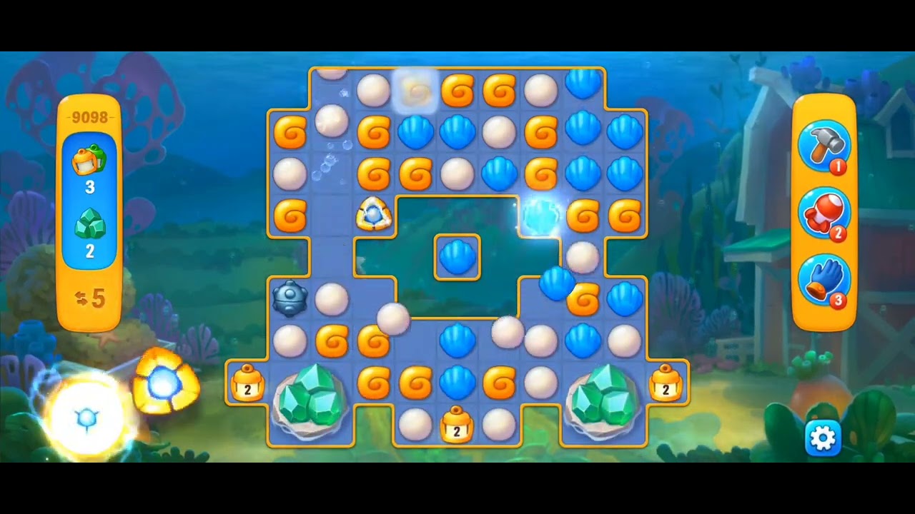 Fishdom Easy 9098 (with ingame lightning and bomb boosters) @choraelmin ...