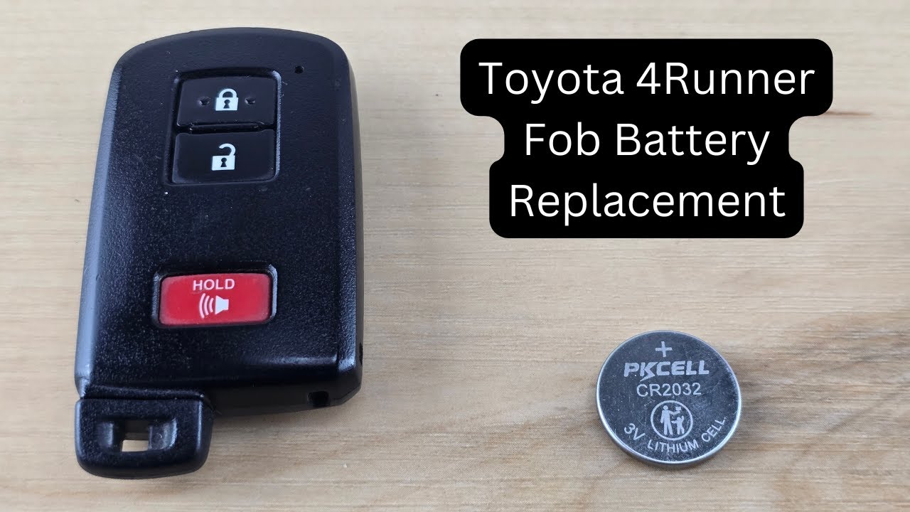 How To Replace or Change Toyota 4Runner Remote Key Fob Battery 2020 ...
