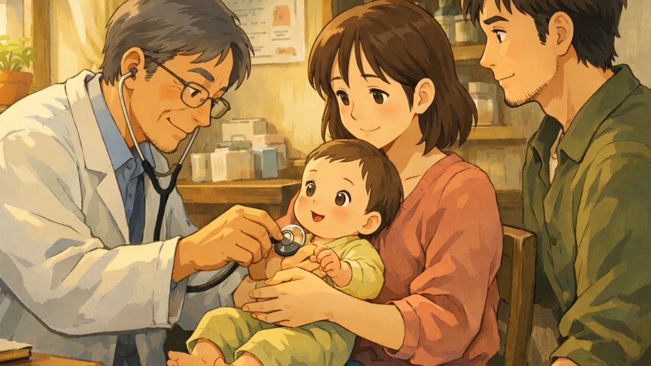 Baby’s First Doctor Visit | A Ghibli-Inspired Family Story - YouTube