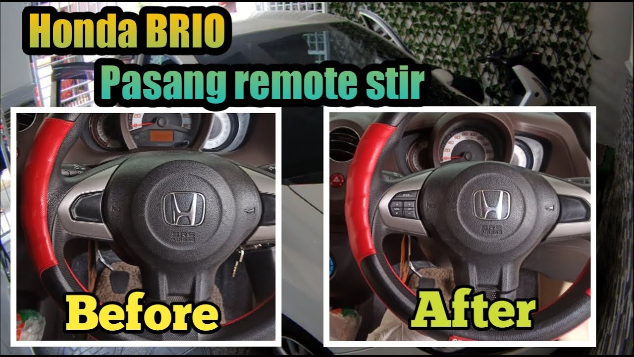 pasang remote stir Honda BRIO om Ade - YouTube