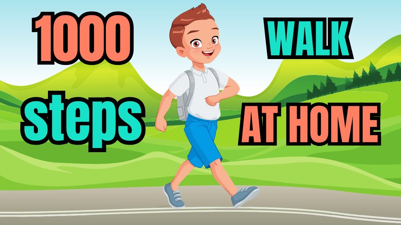 Wake up and walk😍1 mile workout |walk at home , knee friendly ,no ...