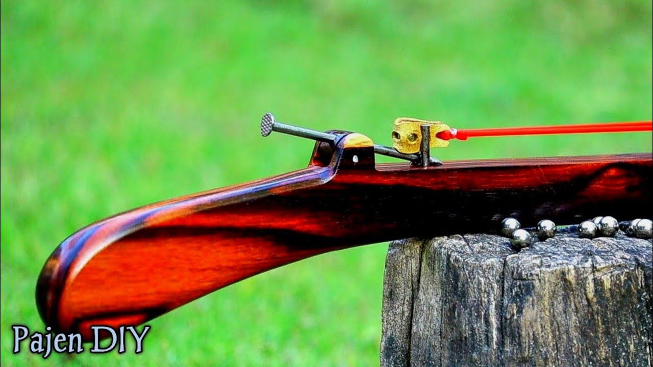 DIY Slingshot - Beautiful And Accurate Slingshot - YouTube