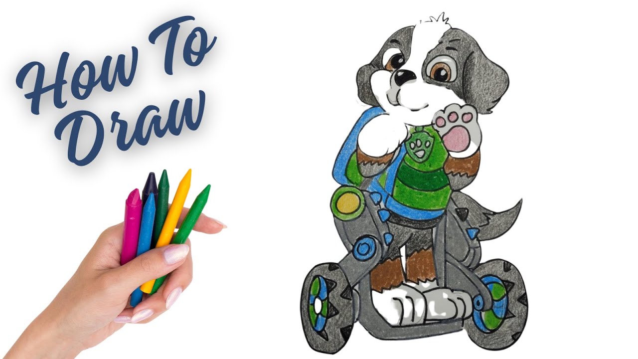 How to draw Rex | Paw Patrol | Easy drawing - YouTube