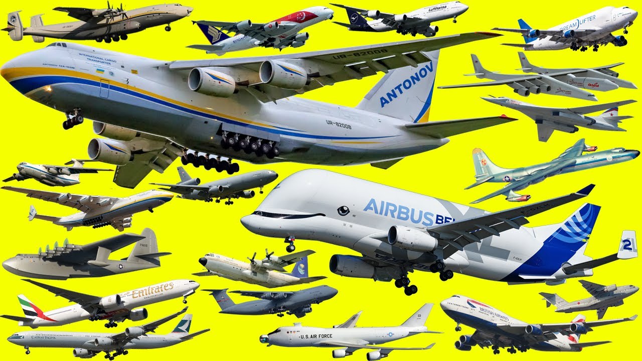 TOP 20 LARGEST AIRCRAFT IN THE WORLD ️ Biggest Planes in the world ...