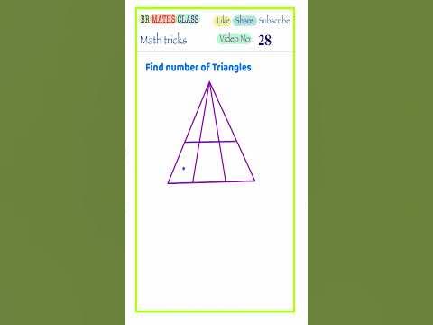 FIND NUMBER OF TRIANGLES || COUNTING FIGURES - YouTube