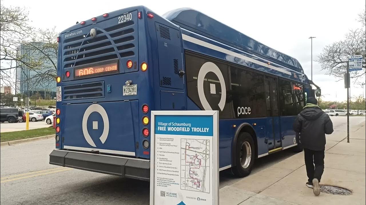 Pace Bus 2022 ElDorado National Axess BRT 30' 22340 On Rt 606 Rosemont-Schaumburg Limited - YouTube