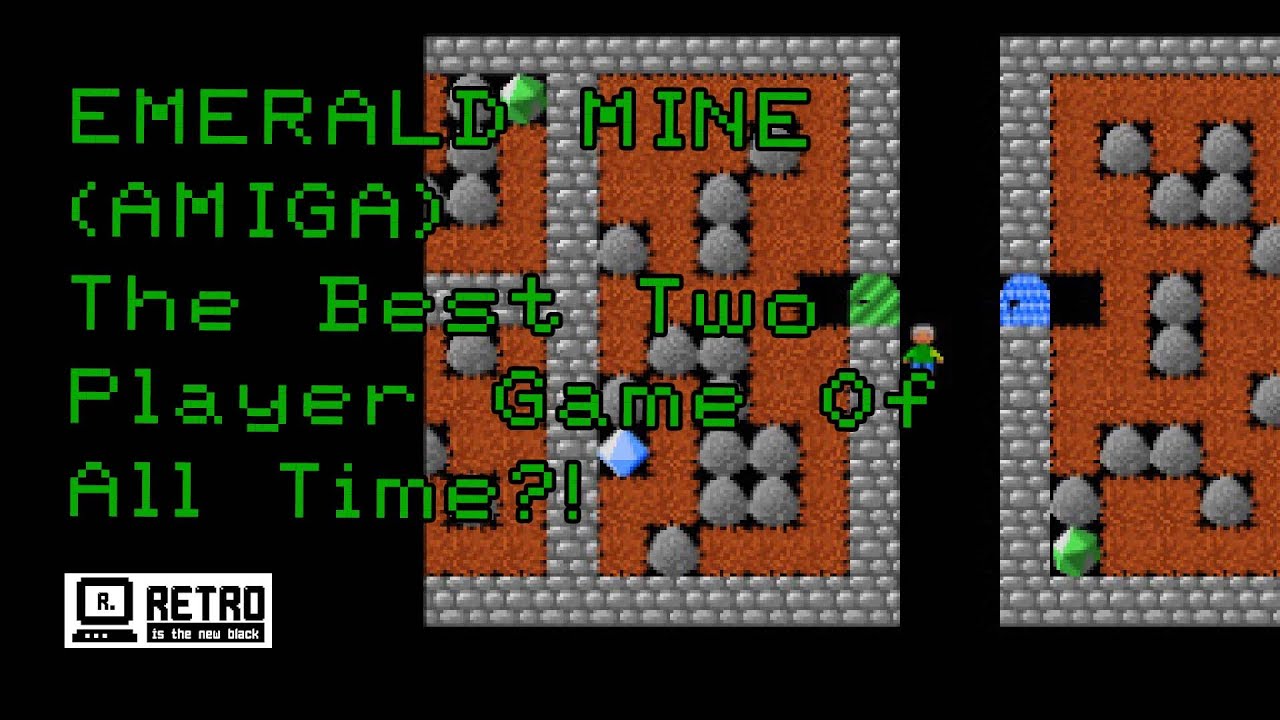 The Best Two Player Game Of All Time?! - Emerald Mine (AMIGA) - YouTube