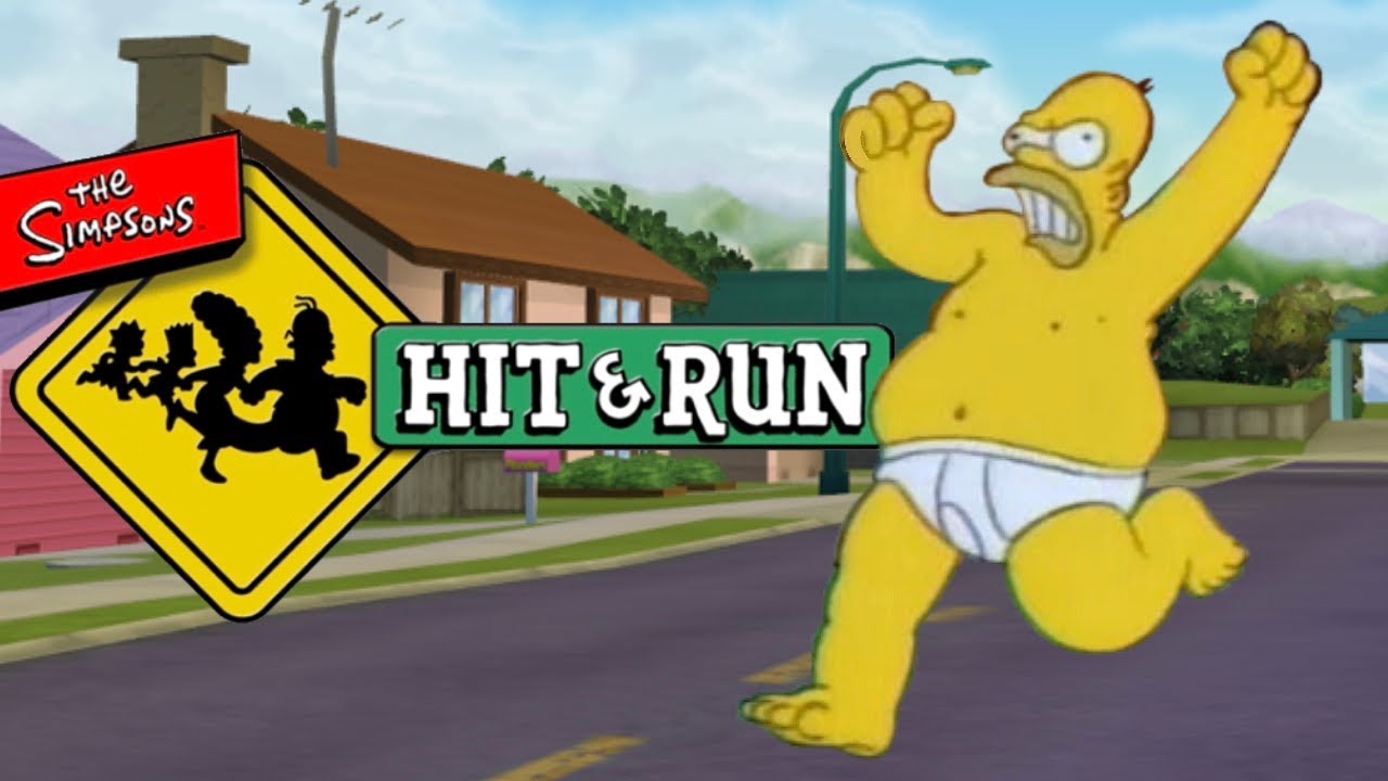 HOMER RUNNING AROUND "CASUALLY" in The Simpsons: Hit & Run - YouTube
