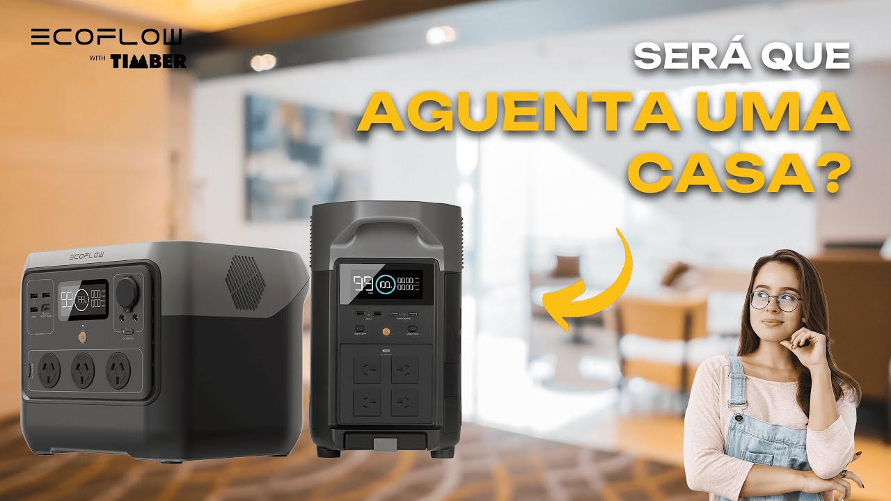 a #EcoFlow aguenta uma casa? - YouTube