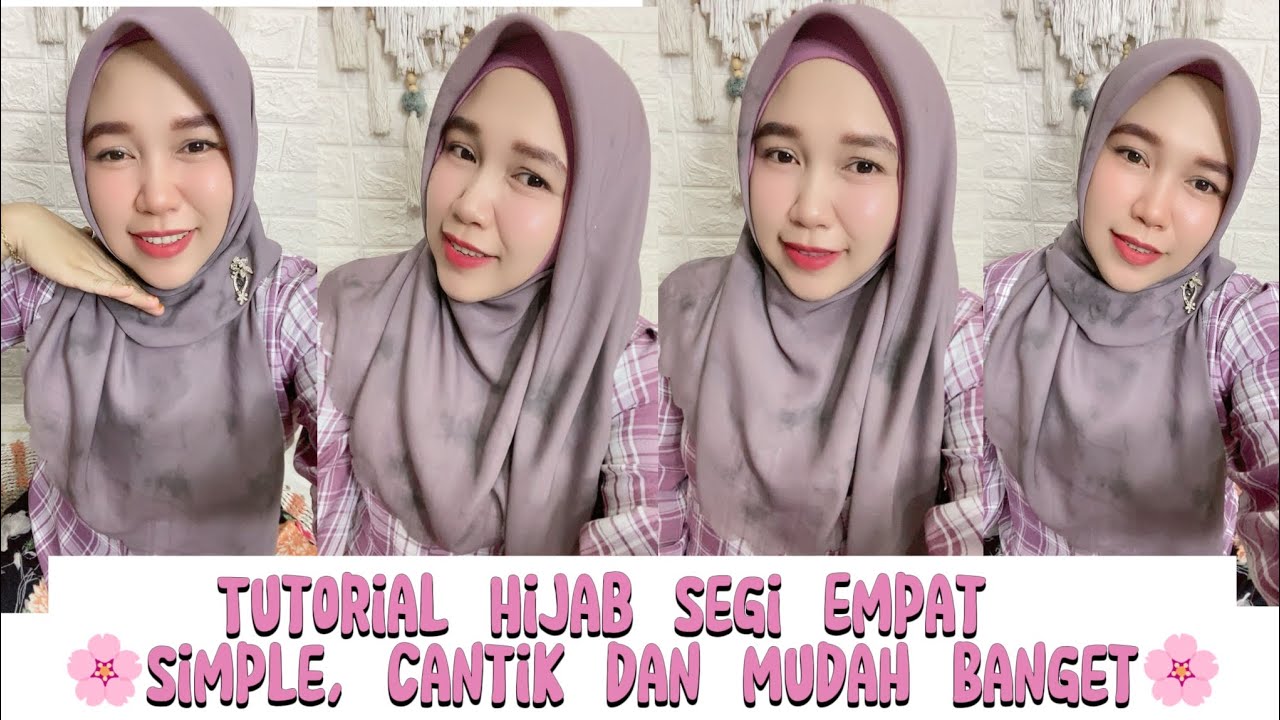Tutorial Hijab Segi Empat, Simple Cantik dan Mudah Banget #viral #video ...