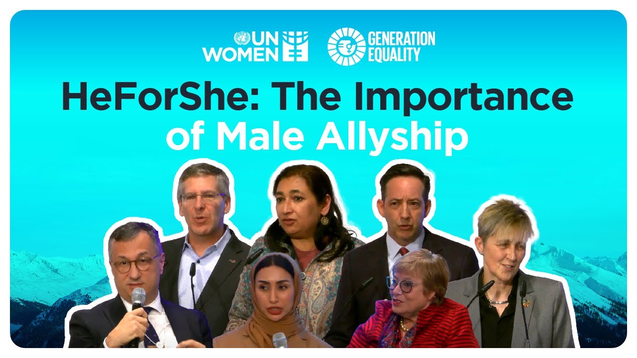 HeForShe: The Importance of Male Allyship | UN Women @ Davos 2023 - YouTube
