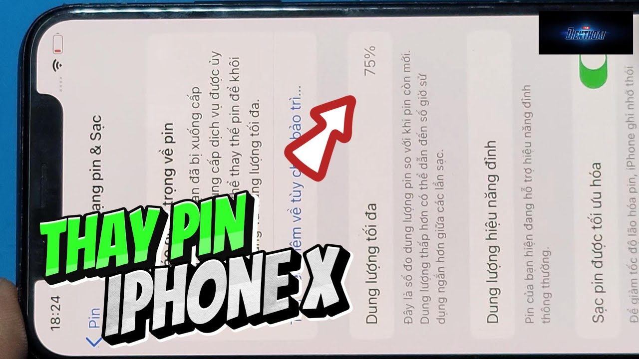Thay Pin Iphone X Clip 4k - YouTube