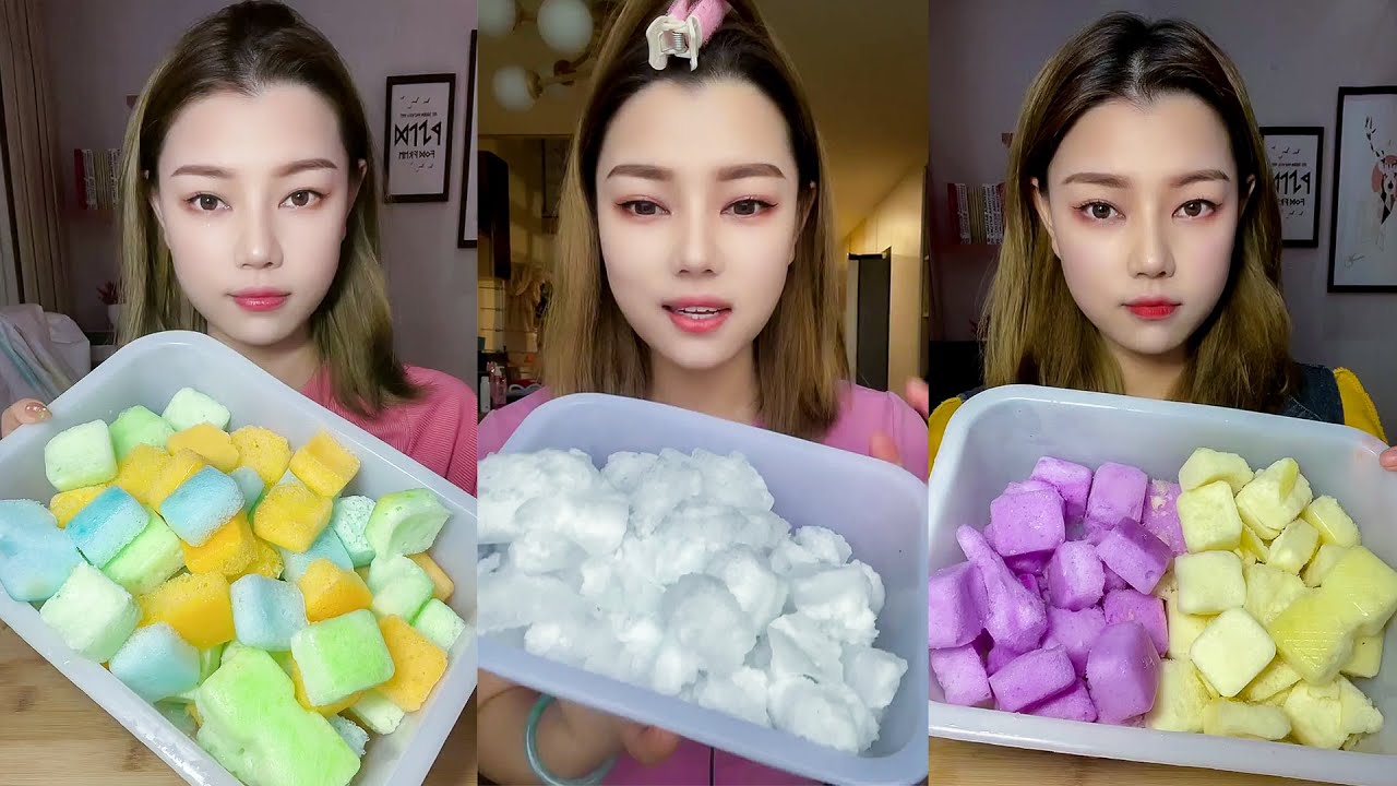 MUKBANG ICE EATING CRUNCHY SOUNDS 200 - YouTube