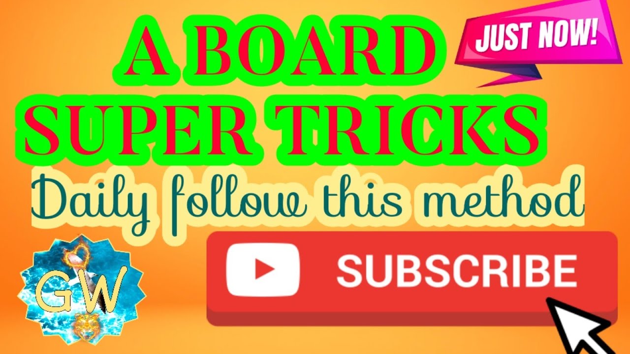 A board tricks - YouTube