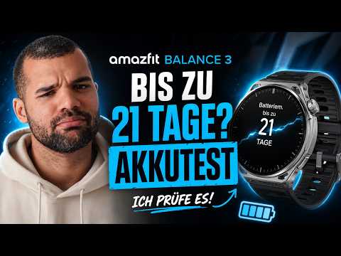 Amazfit Balance 3 Akkutest: So lange hält sie wirklich!