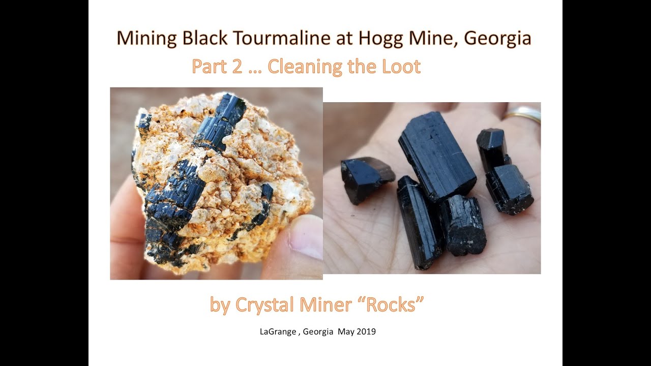 Mining Tourmaline Crystals at Hogg Mine, Georgia Part2 The Cleanup ...