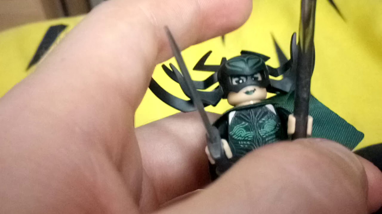 Costom Lego Marvel Hela Thor Ragnarok toy review - YouTube