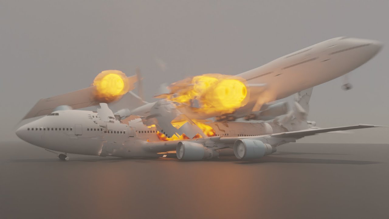 Tenerife Plane Disaster Test | BLENDER SIMULATION - YouTube